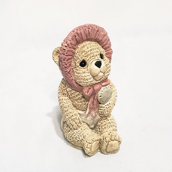 Stone Critters | Accents | Stone Critter Littles Teddy Baby Girl With ...
